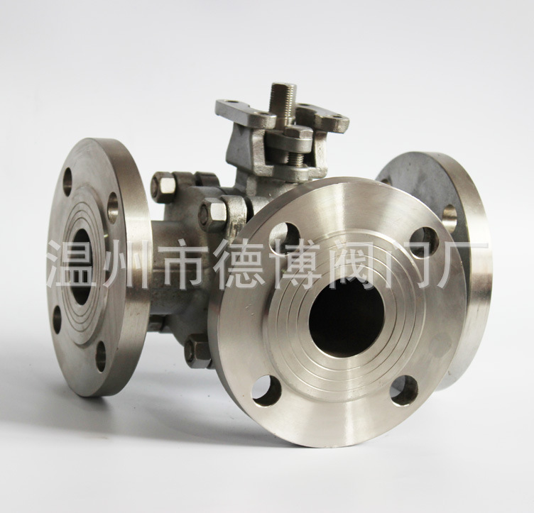 不锈钢三通球阀 Q44F-16P 法兰三通球阀 Q45F-16P T型L型三通球阀 - 阀批发网