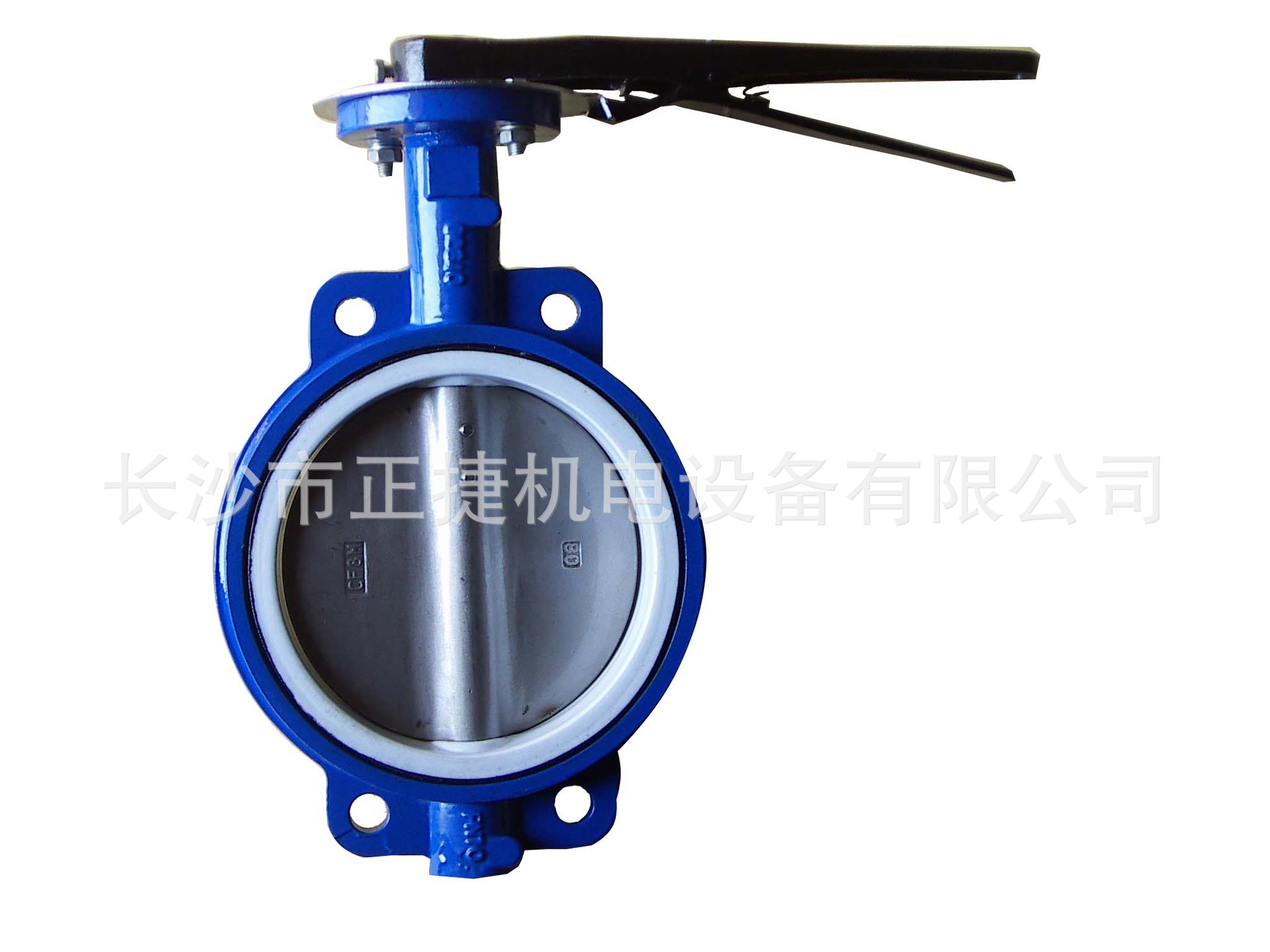 湖南长沙手柄对夹蝶阀D71X-10/16 蜗轮蝶阀 铸钢硬密封蝶阀 - 阀批发网