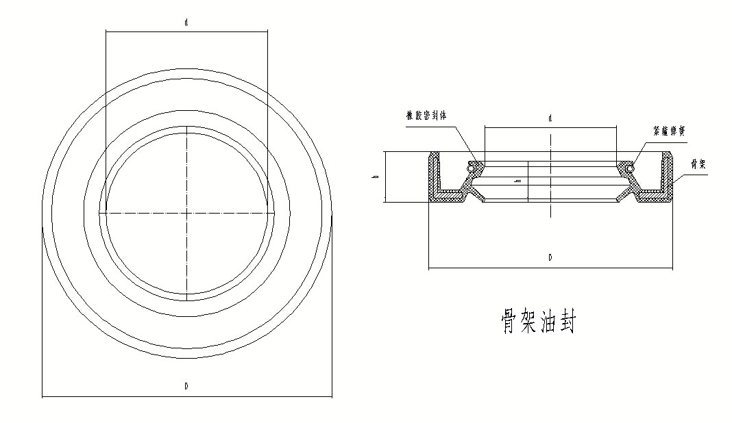 骨架油封装配示意图,骨架油封图纸,装配示意图(第11页)_大山谷图库