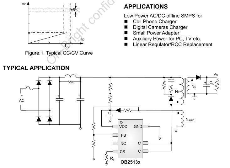 ob3840芯片,ob3840p充电器电路图,电源芯片ob3840_大山谷图库