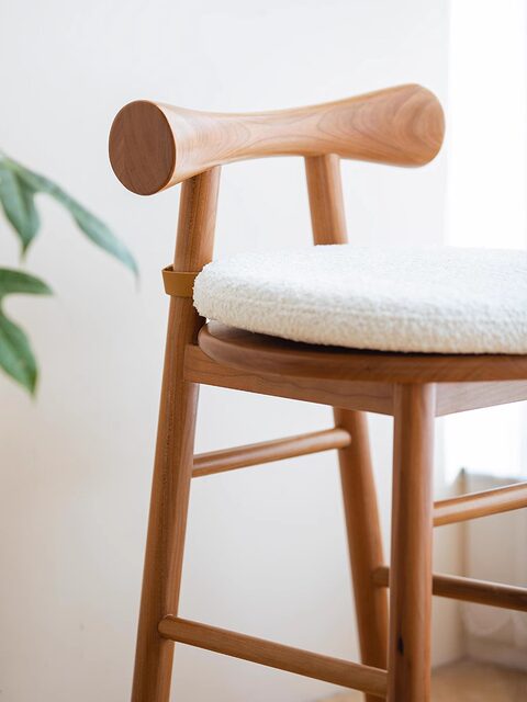 Full solid wood butterfly stool household solid wood stool cherry wood ...