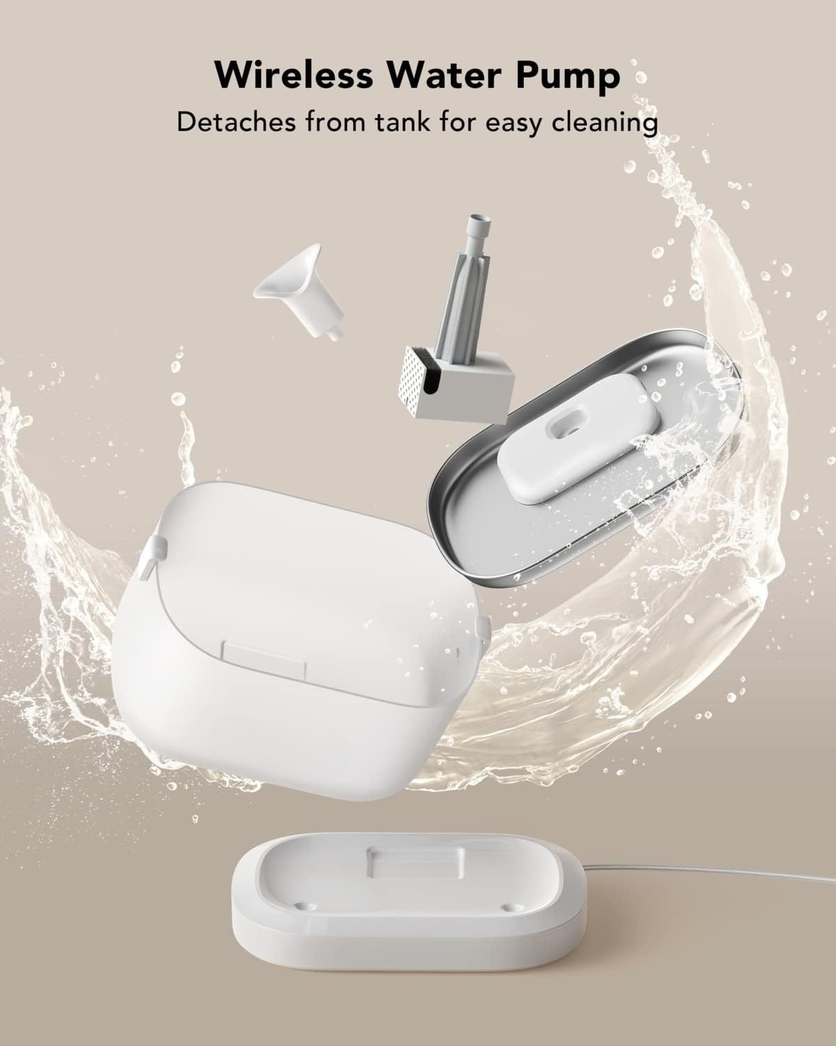 无线泵猫饮水机（c6）Wireless pump cat water dispenser-阿里巴巴