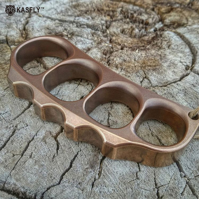 Kasfly, Caesar Pea Titanium Alloy Copper Copper Outdoor Defense Play EDC