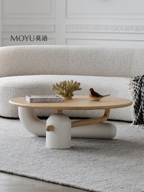 Mo Yu/McDull Coffee Table Original Design French Cream Style Ash Log ...