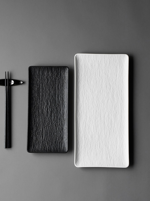 meelyhome ceramic creative simple cold dish plate hotel rectangular ...