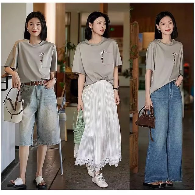 Outlets clearance Gedi brand tail cut goods for women's embroidered cat ...