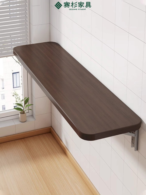 Wall computer desk folding table storage rack wall foldable table ...