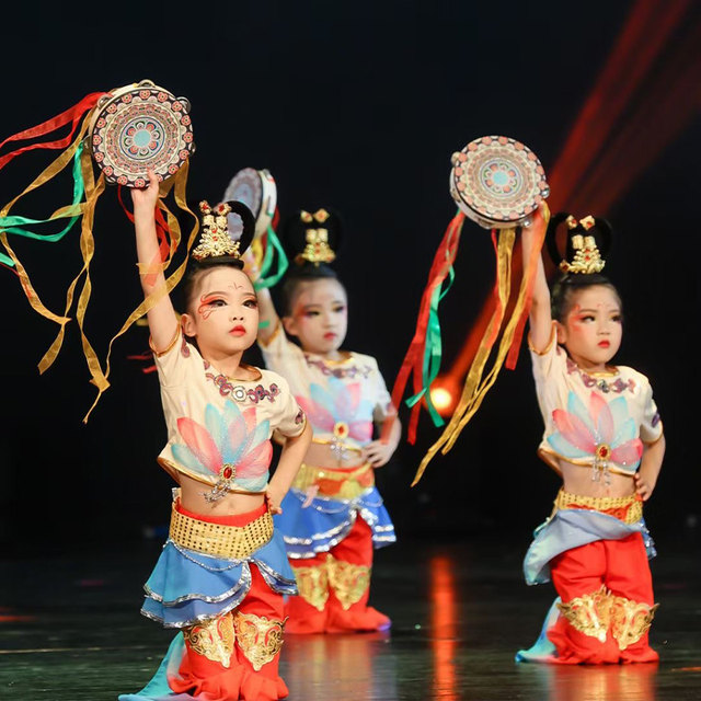 Feitian music and drum performance costumes Dunhuang dance costumes ...