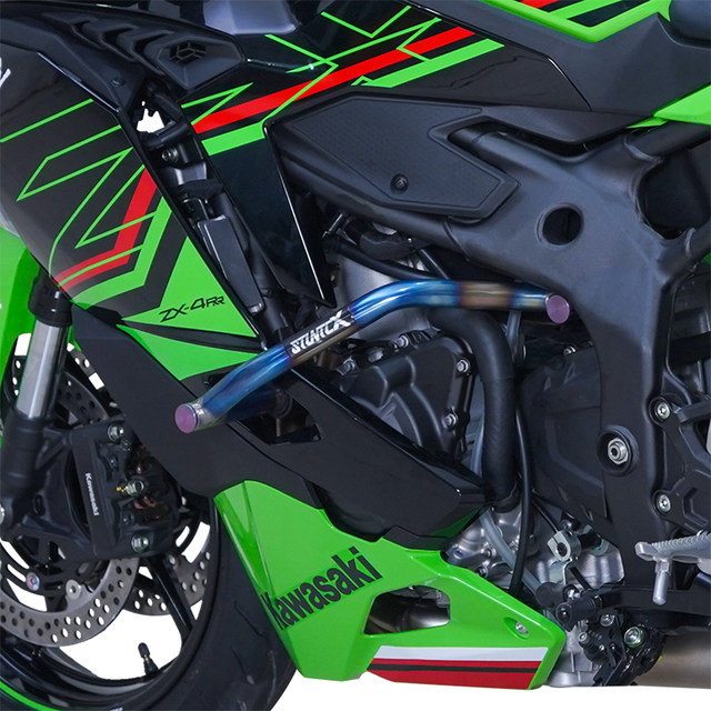 stuntcx guard bar Kawasaki ZX4RR titanium guard bar ZX4R Customized ...