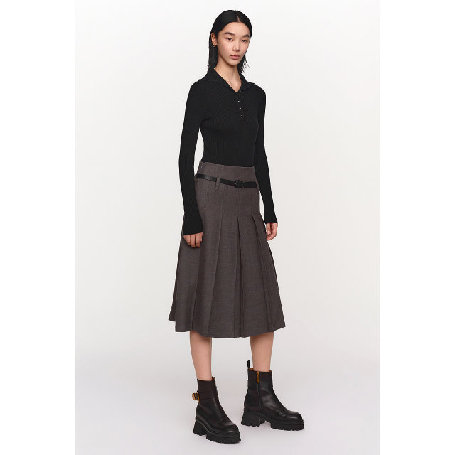 HS Outlet wool sweater winter slim base high-end top for women