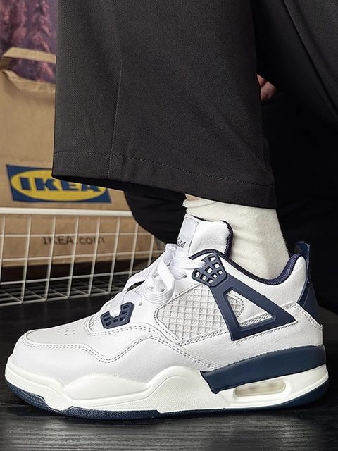 Summer AJ4 men's shoes 2025 new breathable board shoes versatile thick ...