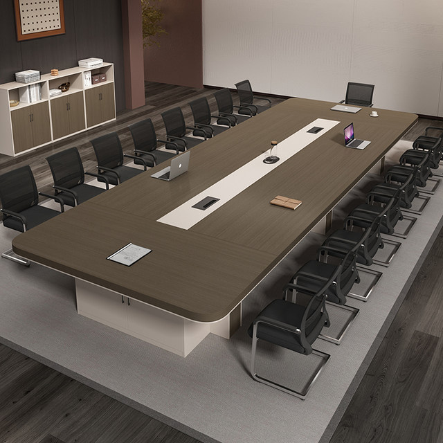 Office furniture conference table long table simple modern rectangular ...
