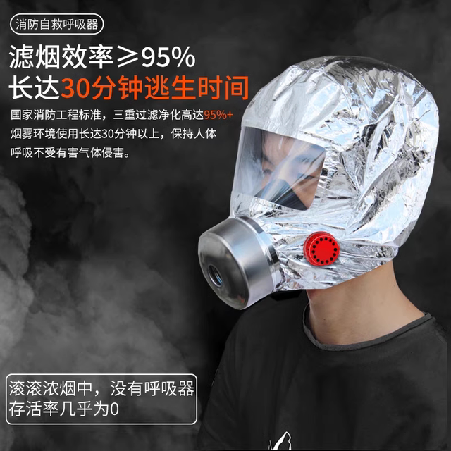 Fire mask smokeproof fire gas mask hotel hotel home fire escape mask ...