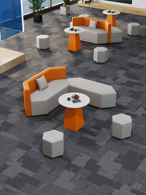 Creative training institution lounge area leisure reception room ...