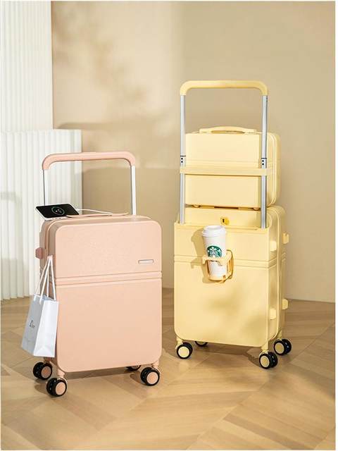 Mother and child suitcase wide tie rod for women 2025 new women's high ...