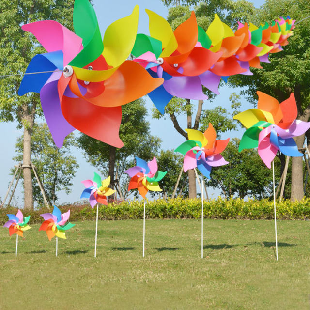 Colorful windmill small windmill rotating stall kindergarten children's ...