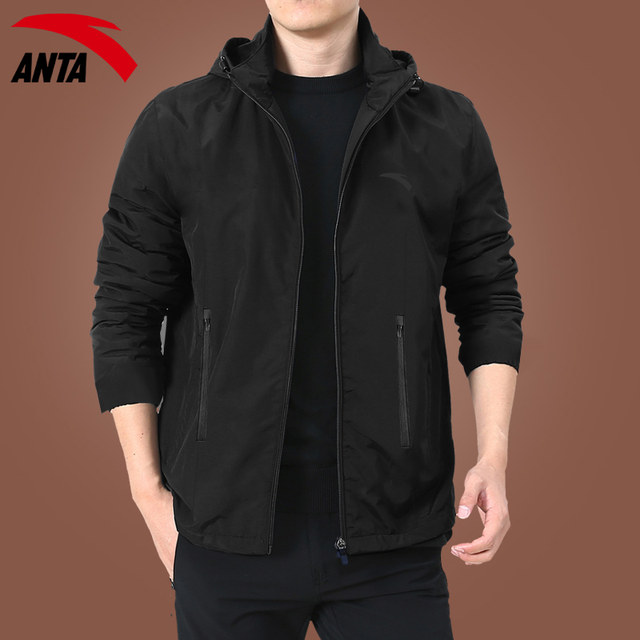 Anta Men's Sports Jacket Windproof Casual Hooded Woven Top 2025 Spring ...