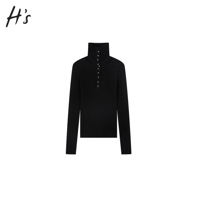 HS Outlet wool sweater winter slim base high-end top for women