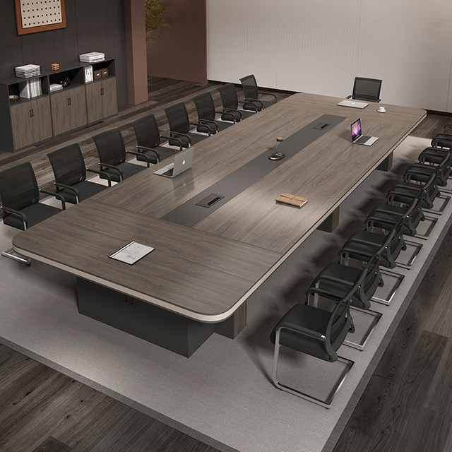 Office furniture conference table long table simple modern rectangular ...