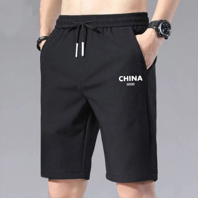 Men's shorts summer new fashion trendy five-point pants versatile ...