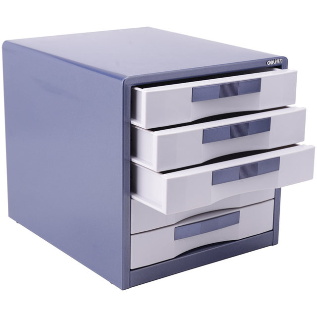 Deli file cabinet A4 data storage box 5-layer 7-layer metal shell ...