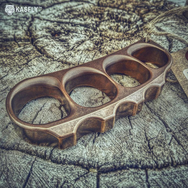 Kasfly, Caesar Pea Titanium Alloy Copper Copper Outdoor Defense Play EDC