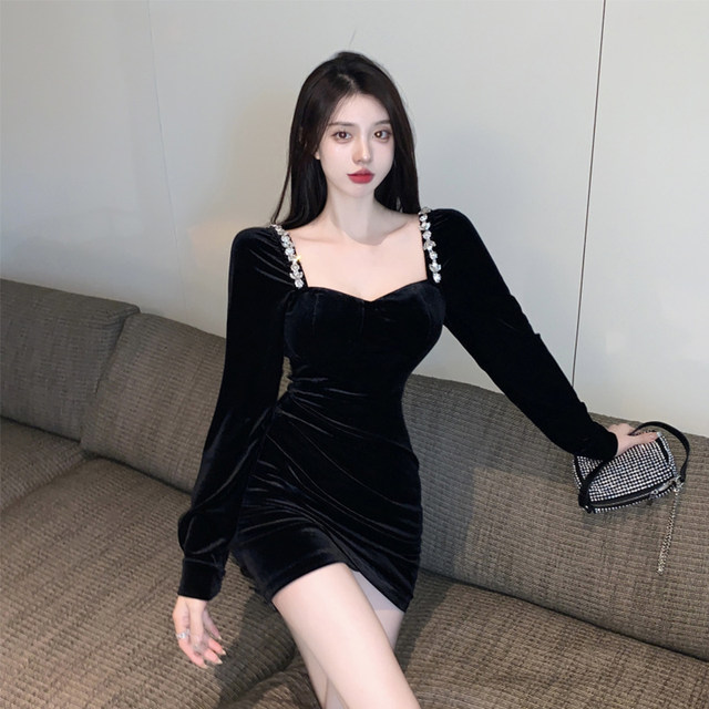 Light luxury niche high-end dress autumn and winter style high-end ...