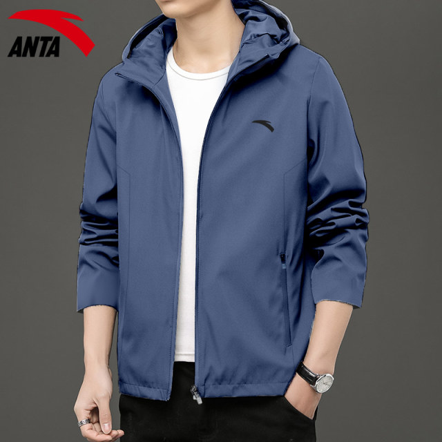 Anta Men's Sports Jacket Windproof Casual Hooded Woven Top 2025 Spring ...