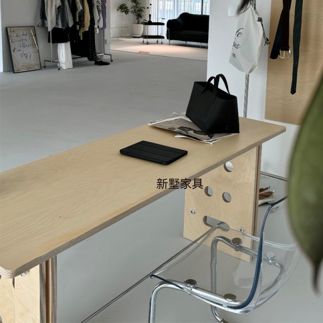 Birch marine board computer desk hole board commercial office desk ...