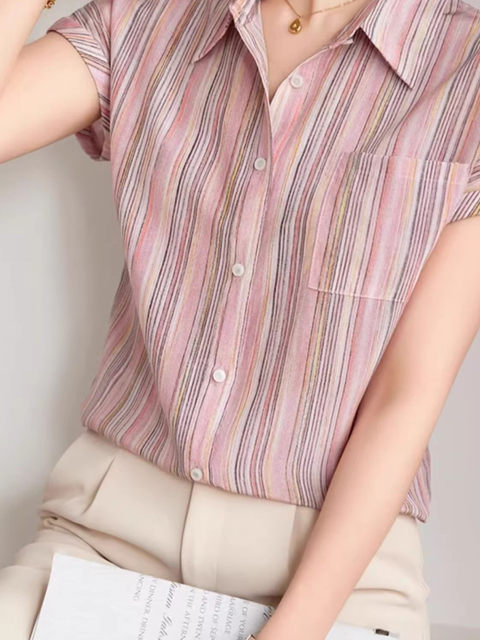 Outlet clearance Gedi brand tail-cut goods women's commuting striped ...