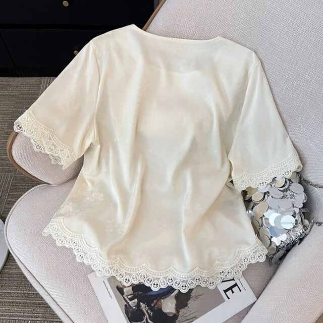Light Chinese style new Chinese top with vest retro jacquard ...