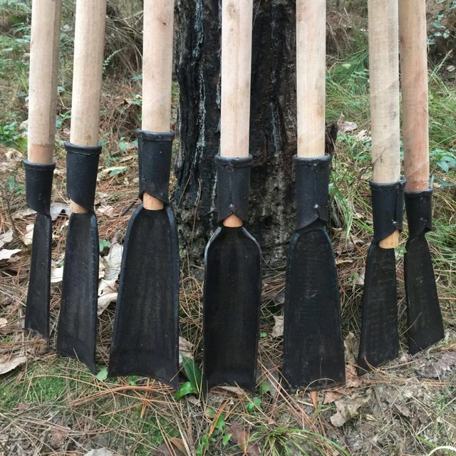 Arc hole shovel forging hole hoe pile digging wire pole shovel ...