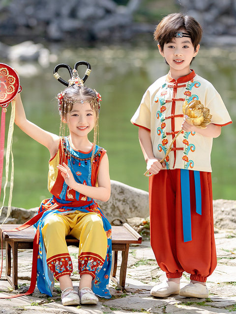 Children's Dunhuang Feitian Hanfu Dance Clothes Summer Boy Hanfu Girls ...