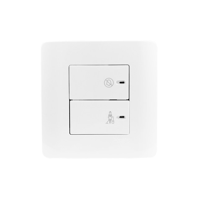 Schneider switch light-touch series white silver-gray doorbell switch ...