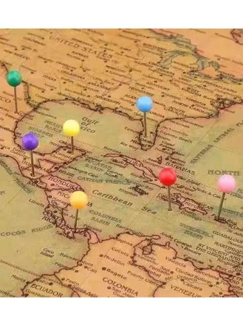 Box color plastic big head needle pearl light needle map nail nails ...