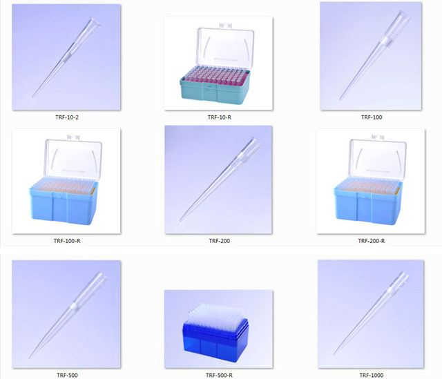 200ul sterile box suction head with filter element/GEB-FT0200-R-NS 96 ...