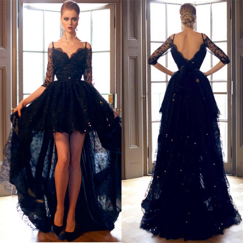 Foreign Trade Elegant Evening Dress 024 New Banquet Elegant Sling Front ...