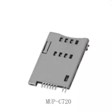 原装正品 MUP SIM6+2 卡槽8PIN SIM卡座自弹卡座MUP-C720无柱-阿里巴巴