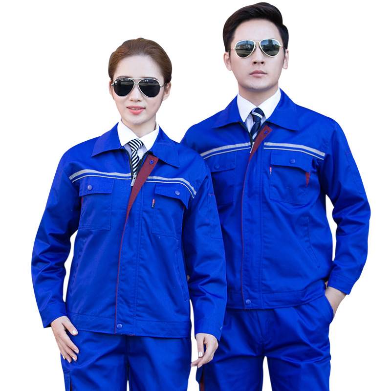 Spring and Autumn Long Sleeve Reflective Strip Work Clothes Suit ...