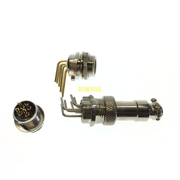 X16、M16 航空插头、弯脚、弯角90度弯头2/3/4/5/6/7芯 航空插头-阿里巴巴