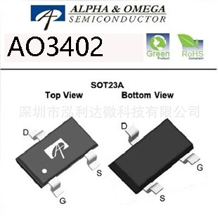 原装AO万代 AO3402 AO3402A SOT23 N沟道 30V 贴片MOS管 A03402-阿里巴巴