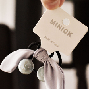 韩版皮筋白色卡片包装印MINIOK纸卡发圈头饰品手工DIY配件材料-阿里巴巴