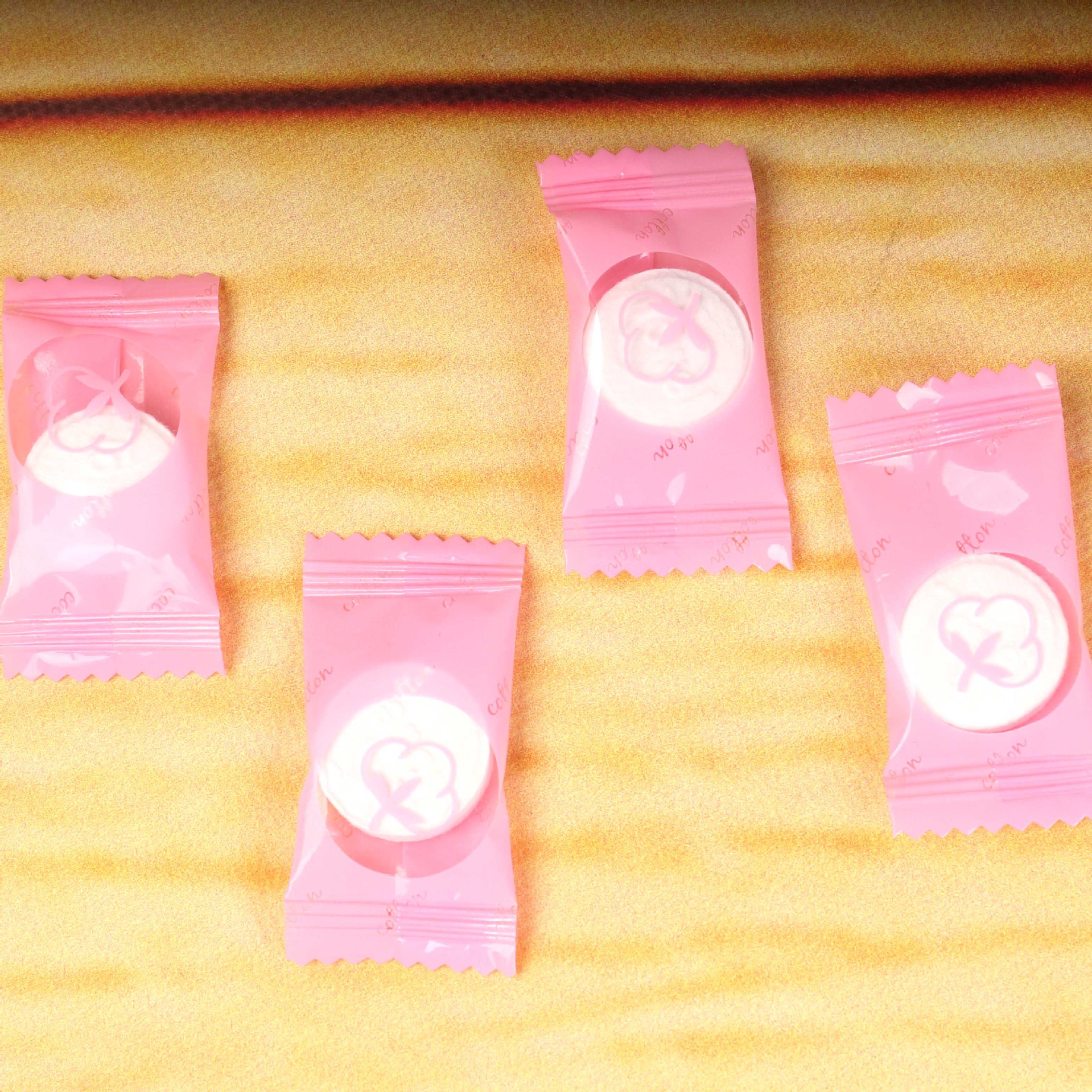 Disposable compressed towel independent packaging cleansing towel candy ...