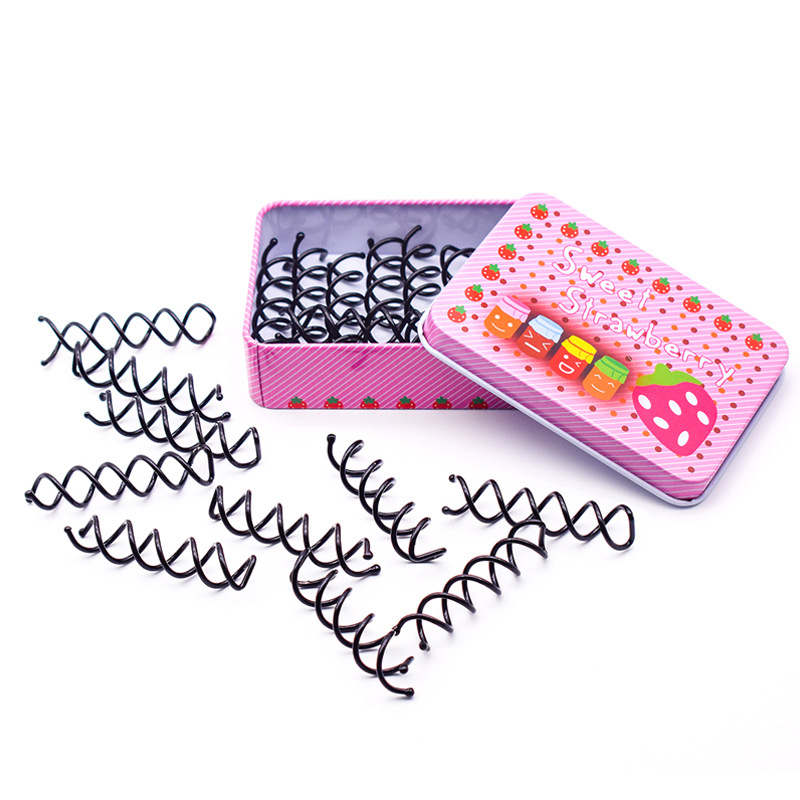 Japanese and Korean Style Spiral Line Clip Ball Head Hair Device ...