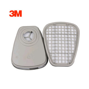 3M6002CN滤盒酸性气体滤毒盒防毒面具滤盒搭配6000/7000系列2个装-阿里巴巴