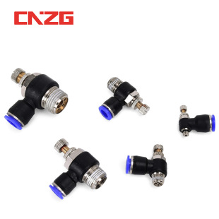 SL节流阀调速阀SL6-M5 SL6-01 SL8-02 SL10-02控制阀气缸气管接头-阿里巴巴