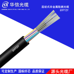 光缆厂家阻燃光缆GYFTZY-24B1.3 24芯单模非金属光缆阻燃GYFTZY-阿里巴巴