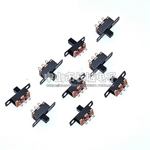SS12F15-G4 G5 G6 柄高4mm 5mm 6mm 拨动滑动开关1排2档 3脚-阿里巴巴