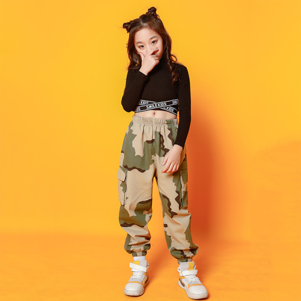 Girls' Jazz street dance Costume for Children rapper singers gogo ...