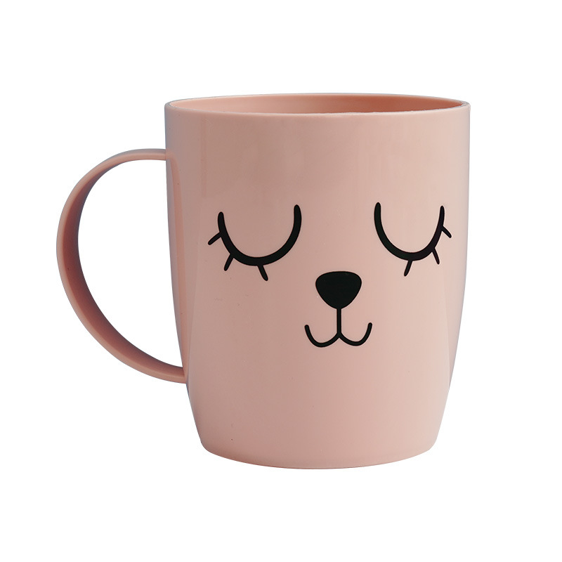 Cartoon Printing Plastic Wash Cup Household Bathroom Toilet Brush Cup ...